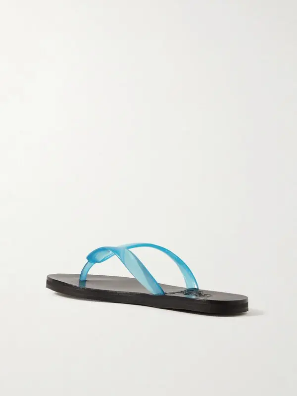 ANCIENT GREEK SANDALS Saionara Jelly Pvc Flip Flops - Blue
