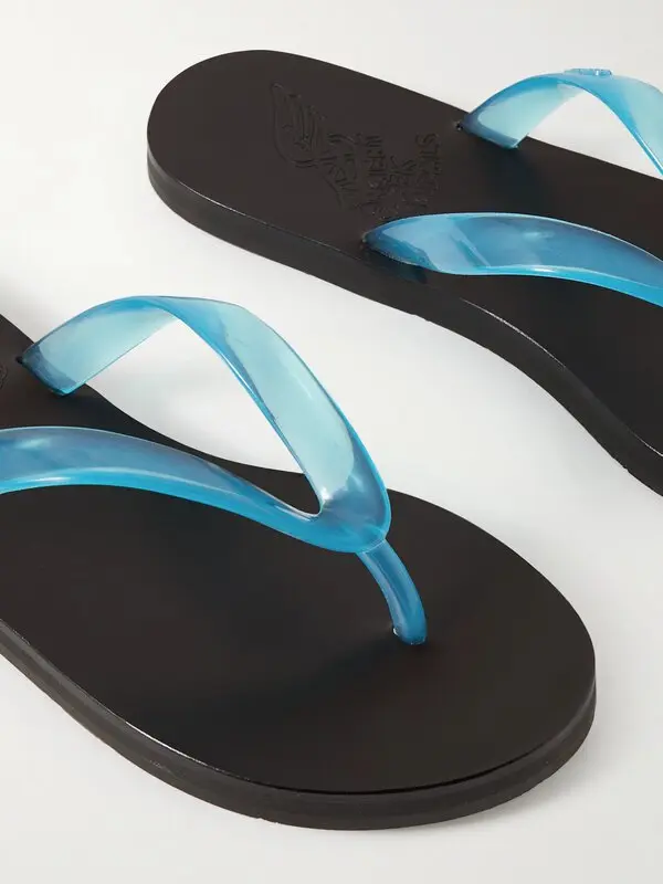 ANCIENT GREEK SANDALS Saionara Jelly Pvc Flip Flops - Blue
