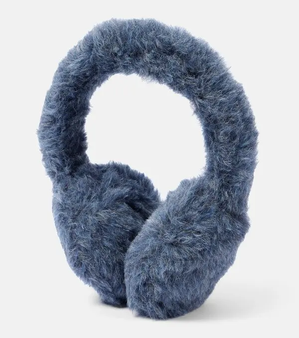 Max Mara Muffy Teddy Earmuffs - Blue