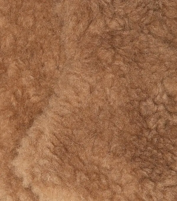 Max Mara Ombrato Camel Hair And Silk Mittens - Brown