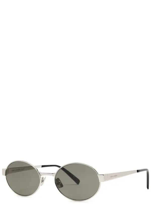 Saint Laurent Round-frame Sunglasses - Silver