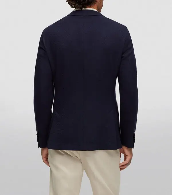BOSS Virgin Wool Jacquard Blazer