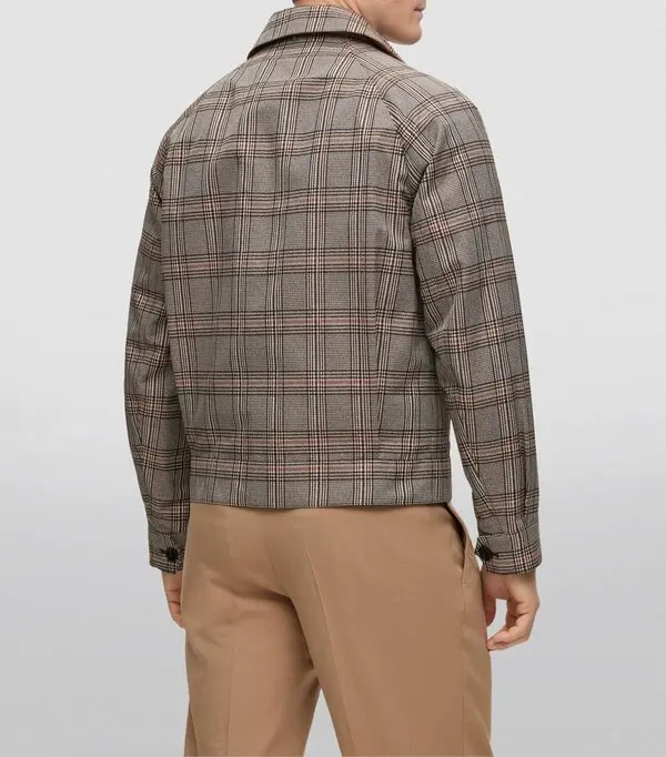 BOSS Reversible Water-repellent Check Jacket