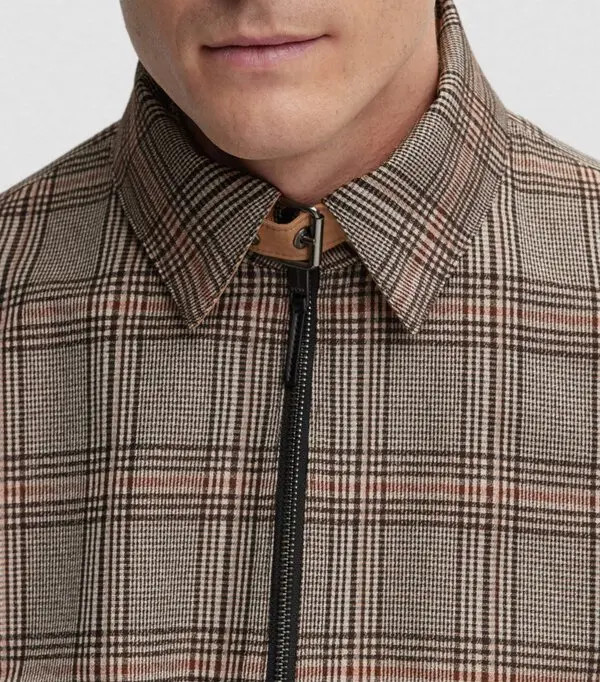 BOSS Reversible Water-repellent Check Jacket