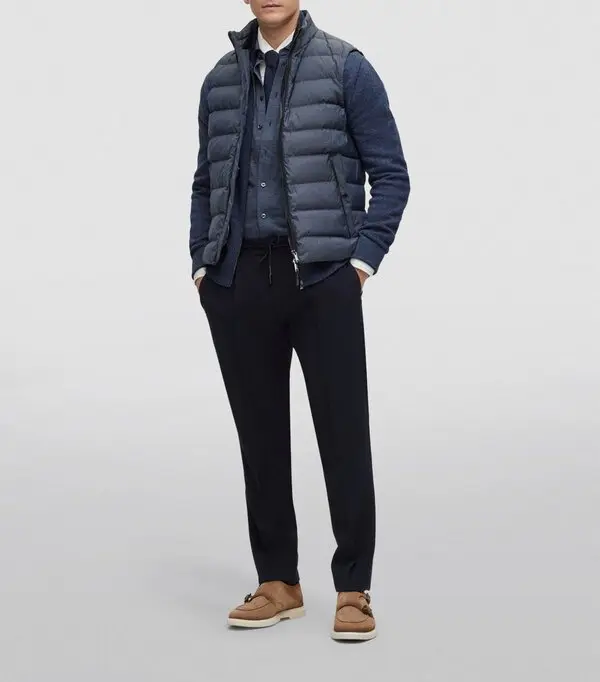 BOSS Wool-silk Shirt - Blue