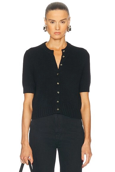 Khaite Nora Cashmere Cardigan - Black