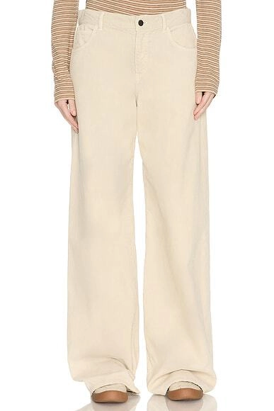 THE ROW Eglitta Straight Leg Jeans - Ecru