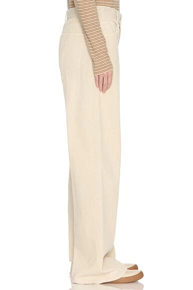 THE ROW Eglitta Straight Leg Jeans - Ecru