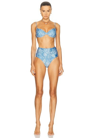 Agua Bendita High-waisted Bikini Bottom - Multicolor
