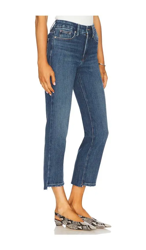Good American Good Legs Straight Jeans - Blue