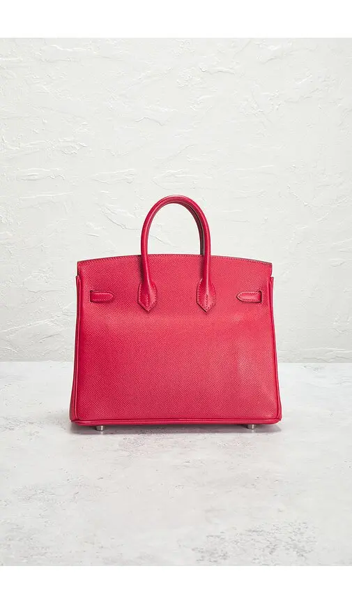 FWRD RENEW Hermes Veau Epsom Birkin 25 Handbag - Red
