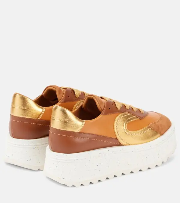 Clergerie Leather Platform Sneakers