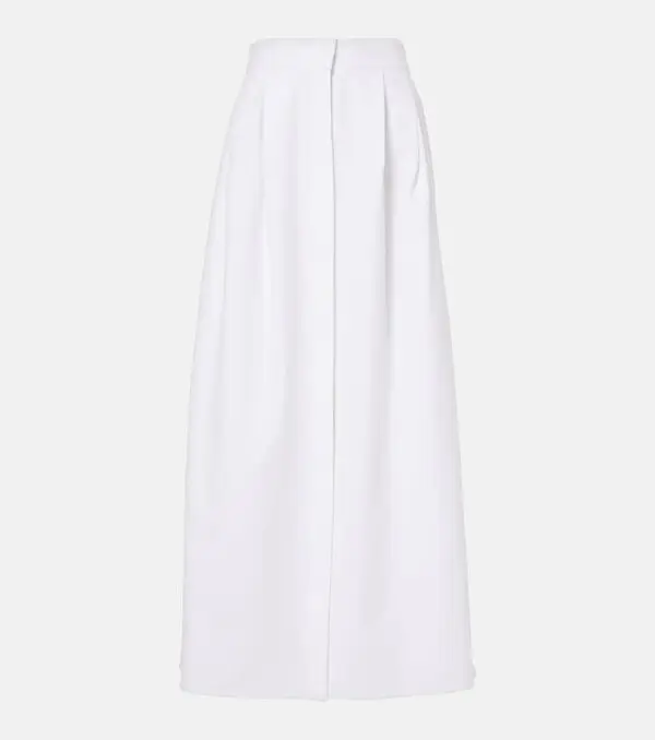 Max Mara Cotton-blend Gabardine Maxi Skirt