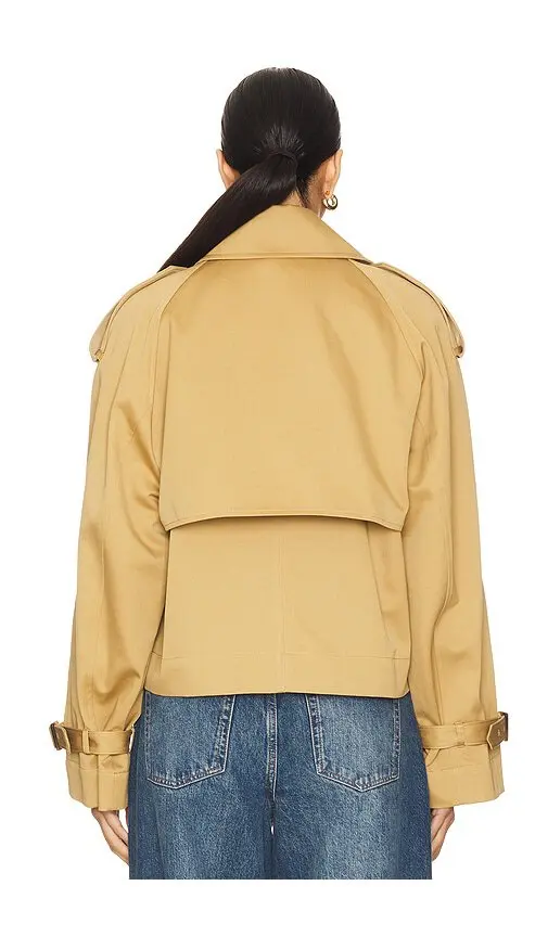 IVY OAK Cropped Trench Coat
