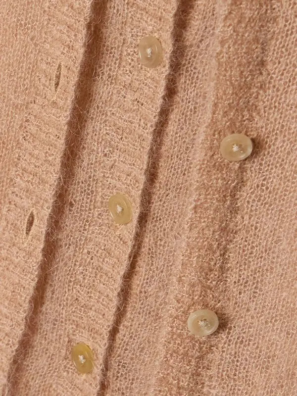 Acne Studios Mohair-blend Cardigan - Neutrals