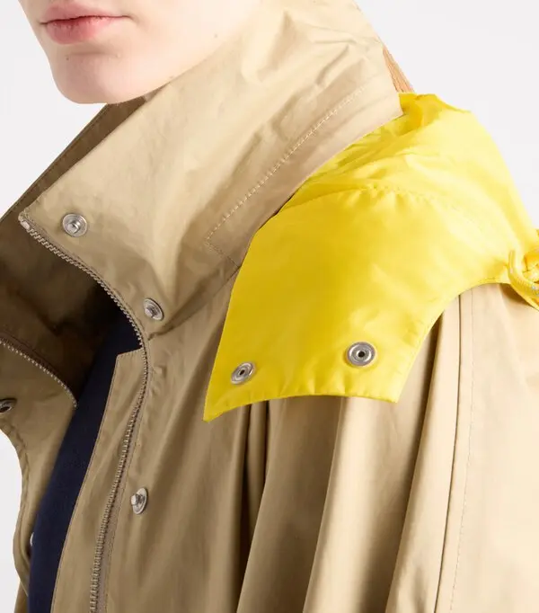 Prada Cotton Belted Trench Coat