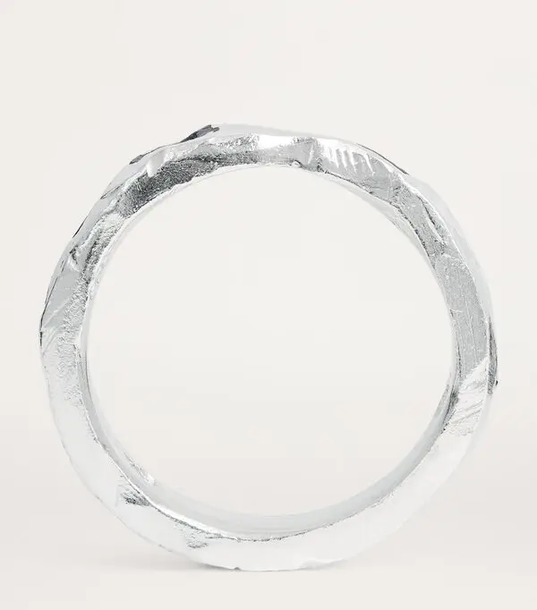 THE OUZE Sterling Silver And Sapphire Ring