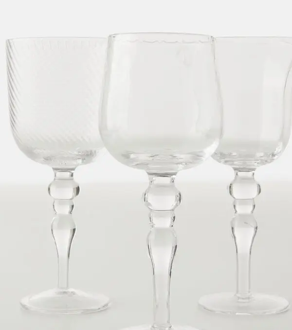 BITOSSI Set Of 6 Wine Glasses