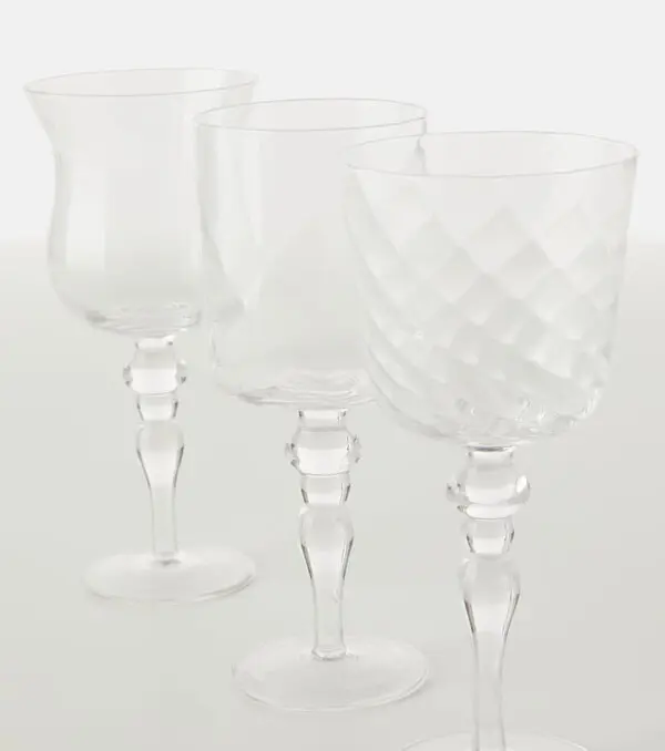 BITOSSI Set Of 6 Wine Glasses