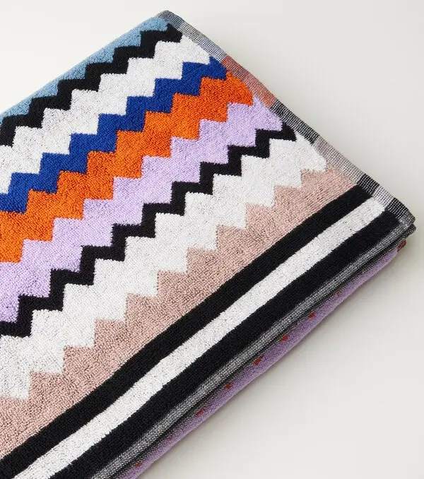 Missoni Riverbero Zigzag Cotton Terry Beach Towel