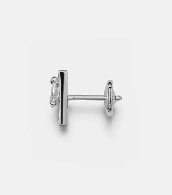 REPOSSI Serti Sur Vide 18kt White Gold Single Earring With Diamonds