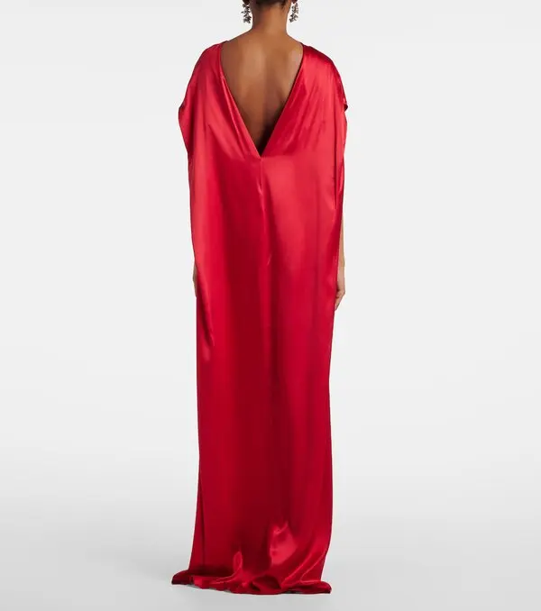 Dries Van Noten Silk-blend Satin Gown