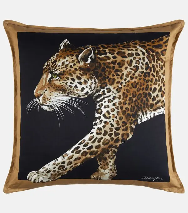 Dolce & Gabbana Leopardo Medium Canvas Cushion