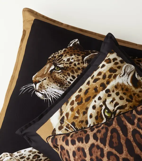 Dolce & Gabbana Leopardo Medium Canvas Cushion