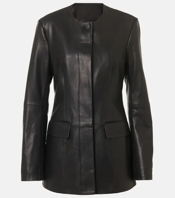 TOTEME Leather Jacket - Black