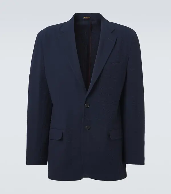 Rubinacci Striped Single-breasted Wool Blazer
