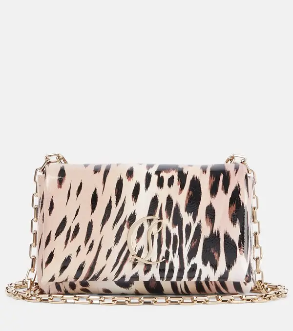 CHRISTIAN LOUBOUTIN Loubi54 Printed Leather Clutch - Multicoloured