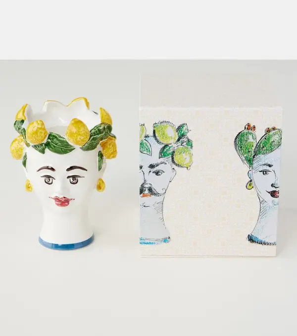 LES-OTTOMANS Lemon Ceramic Scented Candle