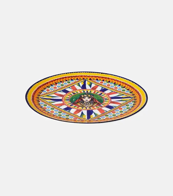 Dolce & Gabbana Carretto Siciliano Charger Plate - Multicoloured