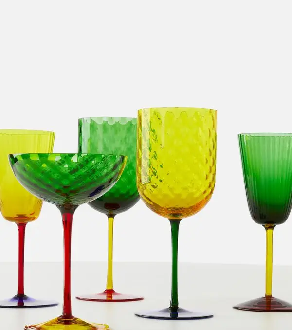 Dolce & Gabbana Murano Glass Champagne Coupe Glass - Green
