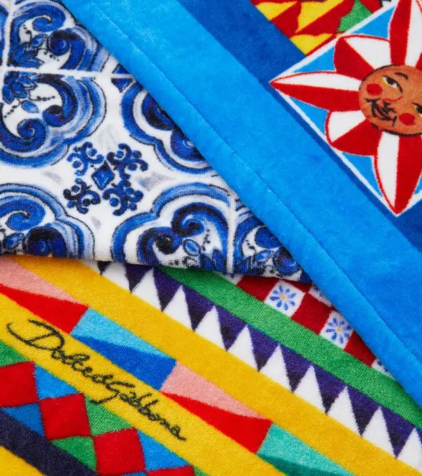 Dolce & Gabbana Carretto Terry Beach Towel - Multicoloured