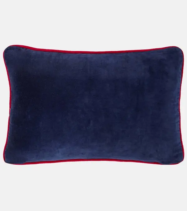 LES-OTTOMANS Rock Lobster Embroidered Cushion
