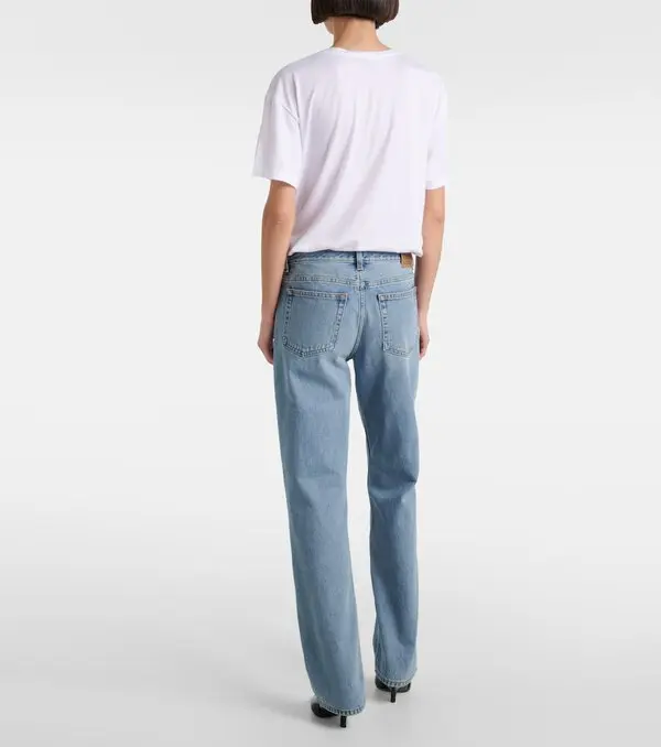 TOTEME Low-rise Straight Jeans In True Vintage
