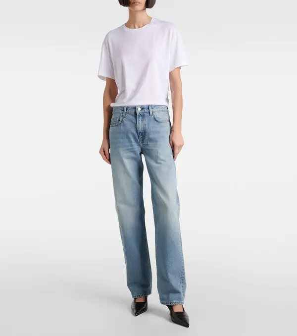 TOTEME Low-rise Straight Jeans In True Vintage
