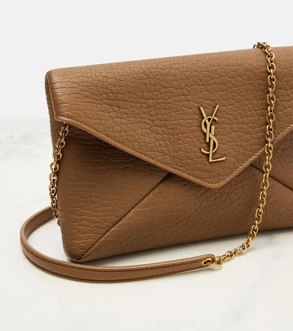 Saint Laurent Cassandre Leather Clutch