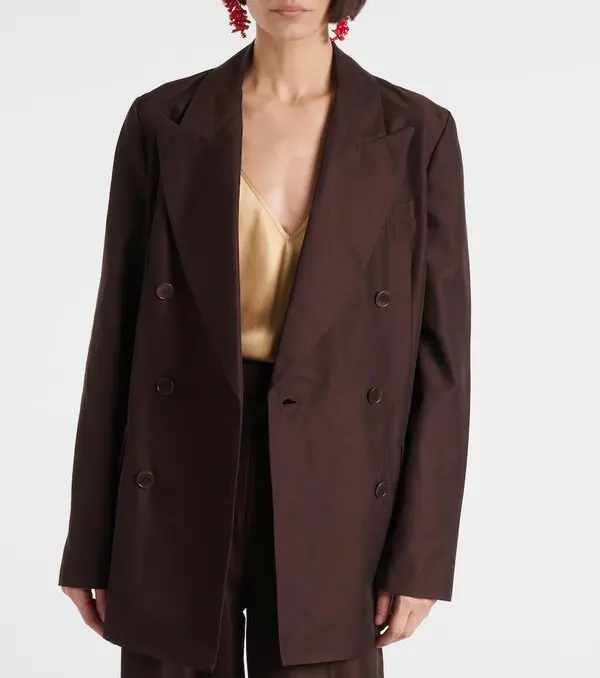JOSEPH Valery Silk And Cotton Blazer