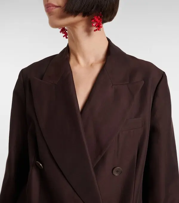 JOSEPH Valery Silk And Cotton Blazer