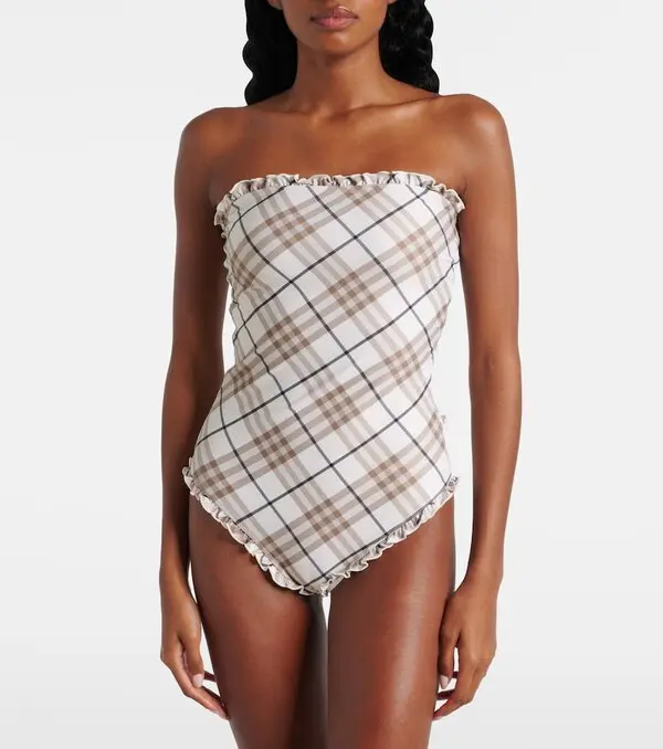 Burberry Checked Swimsuit