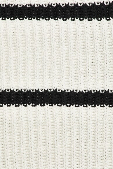 FRAME Striped Polo Sweater