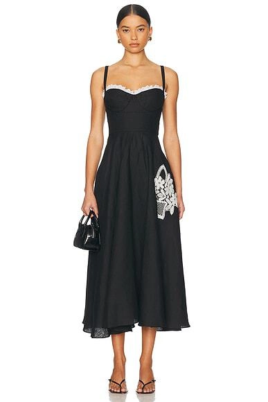 Alejandra Alonso Rojas Bustier Maxi Dress