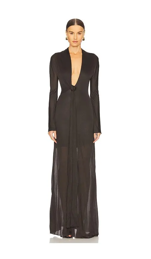 Giuseppe Di Morabito Plunging Maxi Dress