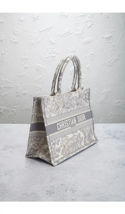 FWRD RENEW Dior Book Tote Bag - Grey