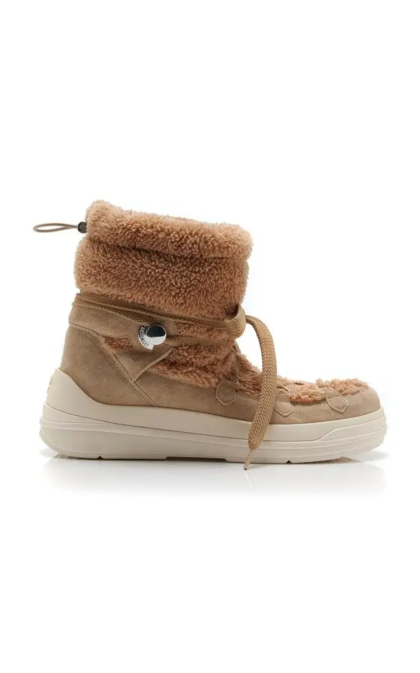 Moncler Insolux Teddy Snow Boots - Tan