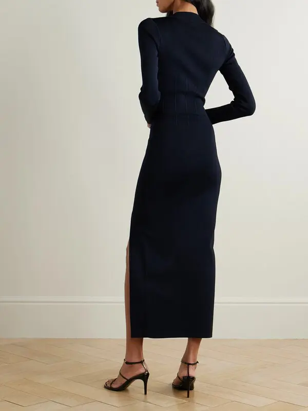 Galvan Atalanta Stretch-knit Midi Dress
