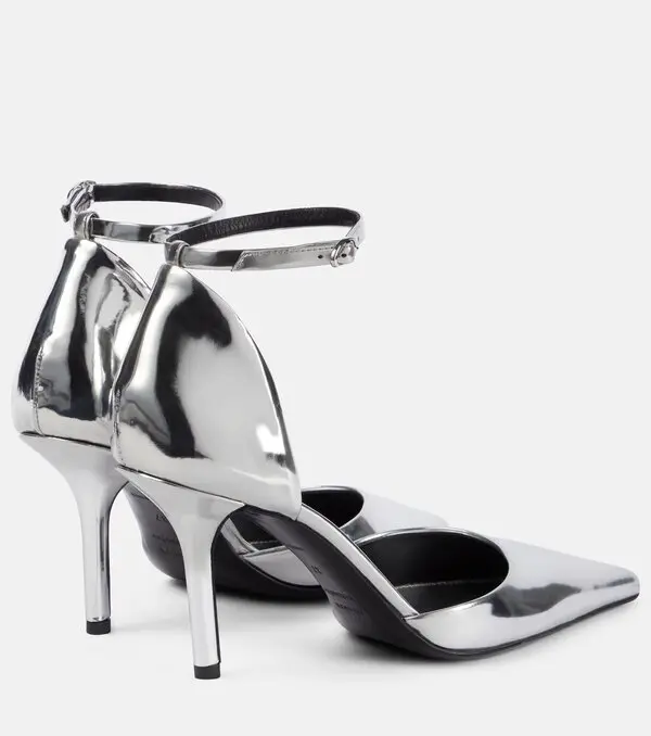 Proenza Schouler Slash 85 Mirrored Leather Pumps