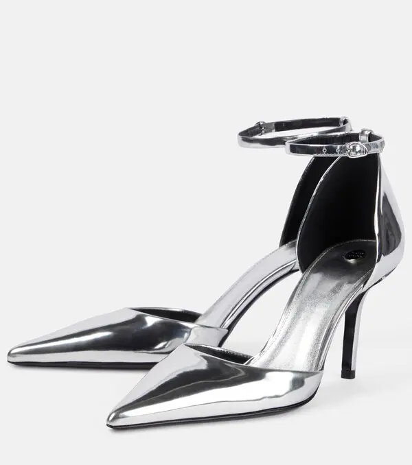 Proenza Schouler Slash 85 Mirrored Leather Pumps
